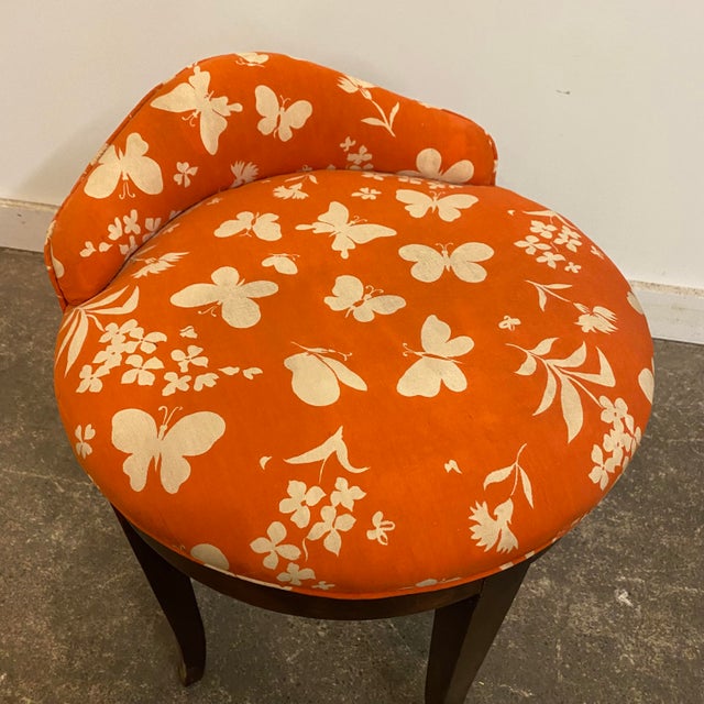 Vintage Samuel Marx Vanity Swivel Stool | Chairish