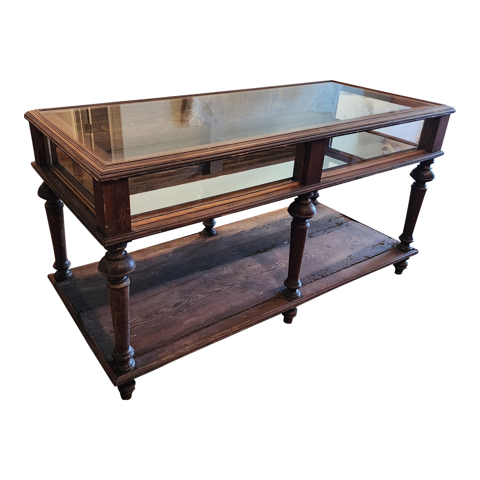 Antique Vitrine Display Table | Chairish