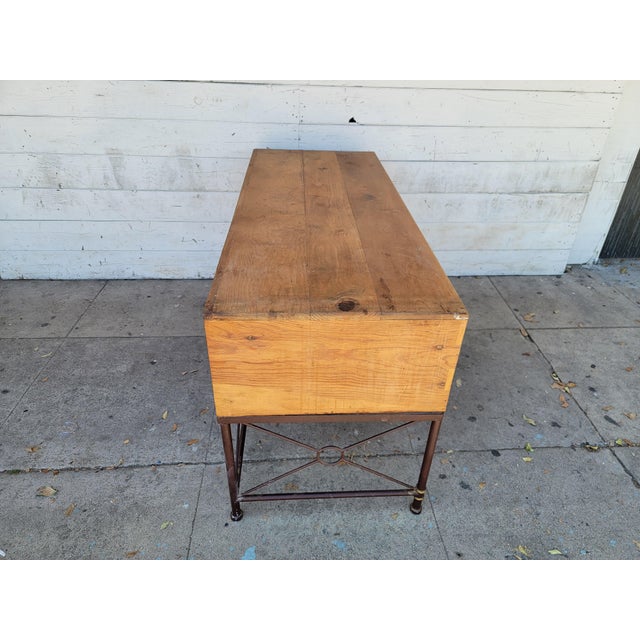 1970s Rustic Pine Computer Desk. | Chairish
