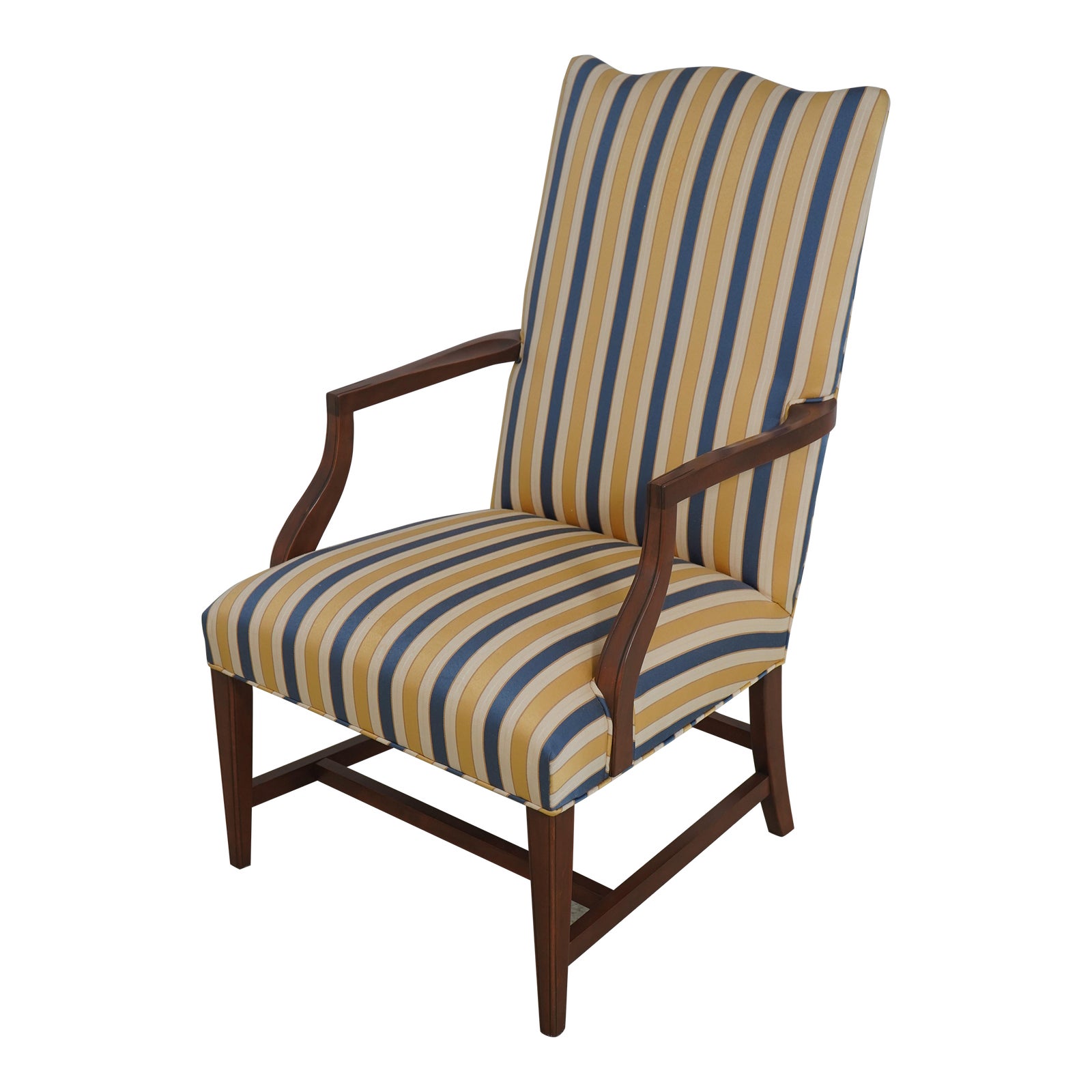 Ethan Allen Open Arm Lolling Chair | Chairish