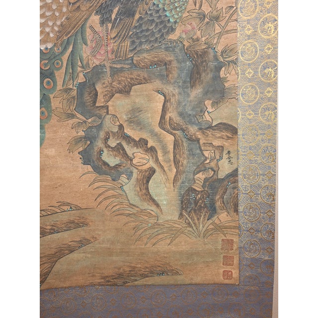 Chinese Huaniao Scroll | Chairish