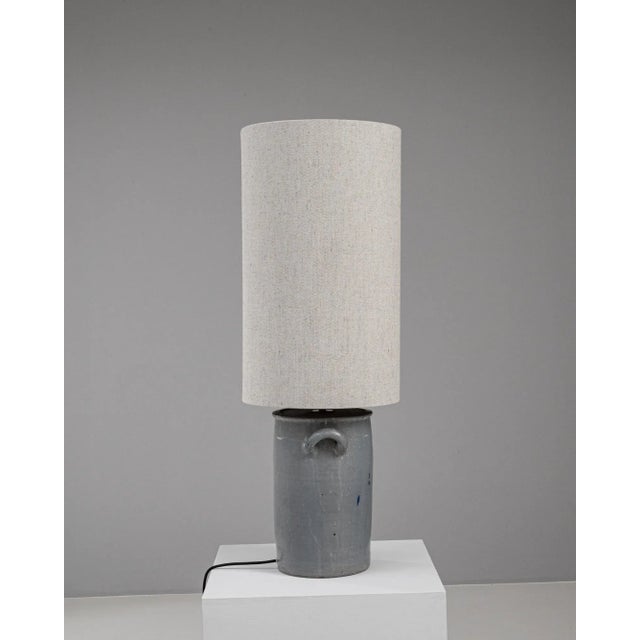 1900s Belgian Ceramic Table Lamp | Chairish