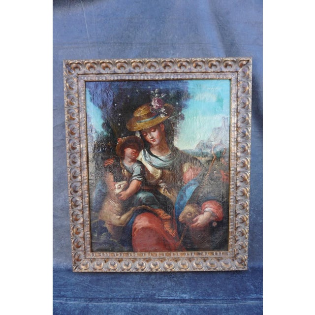 18th Century French Pastoral Painting, Oil on Canvas | Chairish
