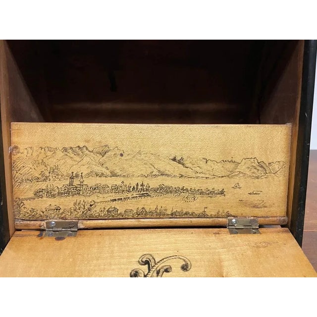 1890 19th Century English Victorian Hand Painted Letter Box | Chairish