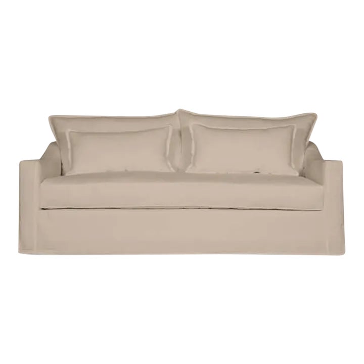 Moss Home Darcy Sofa 84", Safari Oatmeal | Chairish