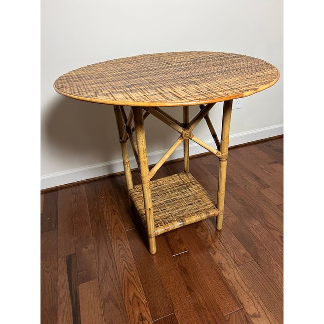 Mid 20th Century Vintage Mottled Bamboo French Directoire Style Bistro ...