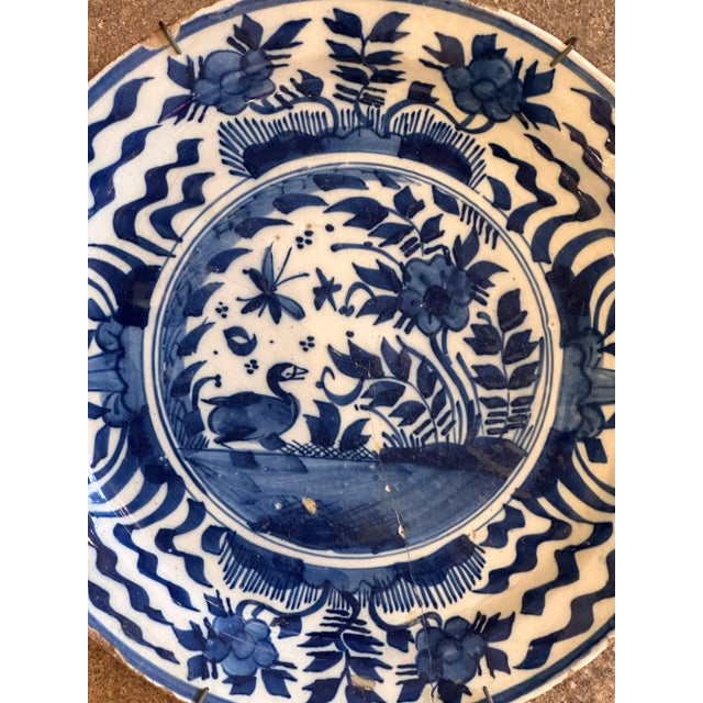 19th Century Delft Plate | Chairish