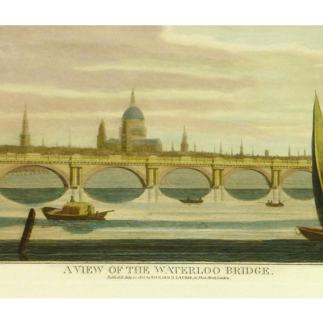 Waterloo Bridge Print, London Engraving | Chairish