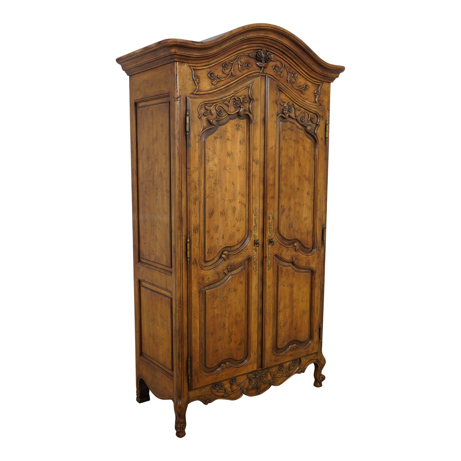 Henredon French Louis XV Style 2 Door Armoire | Chairish