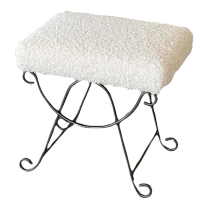 Iron Loop Stool, Poodle | Chairish