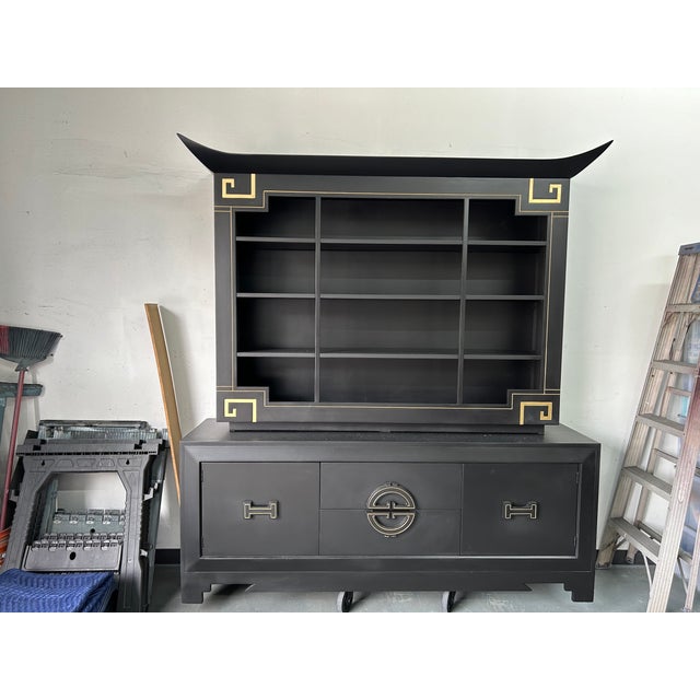 James Mont Bookcase or Buffet Cabinet | Chairish