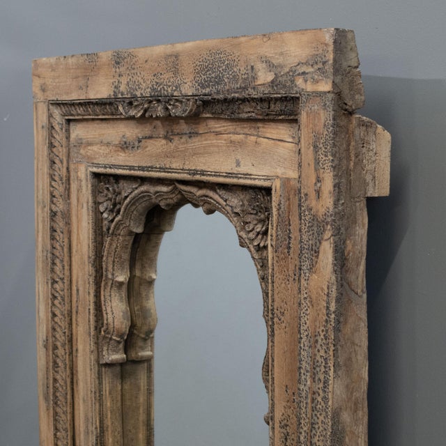 Mid 20th Century Rustic Mirror Frame From Rajasthani Window Frame ...