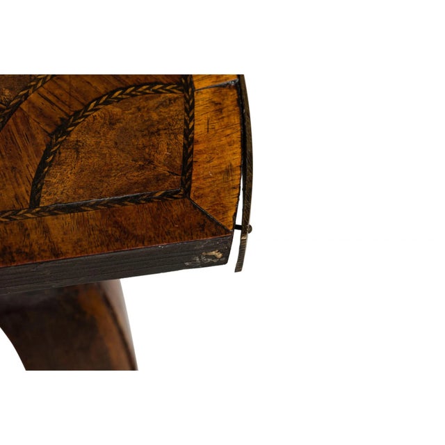 Antique Dutch Elm Inlaid Brass Bound Console Table Chairish