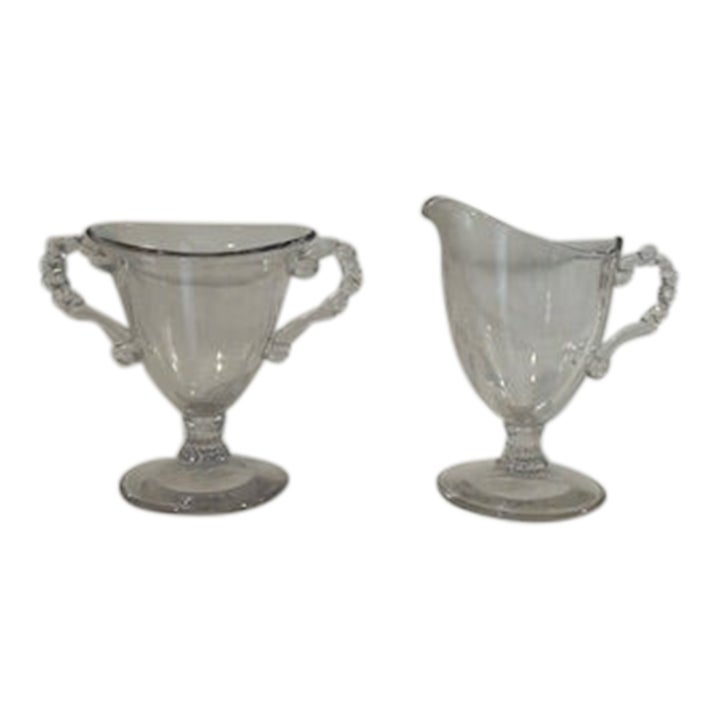 Vintage, Candlewick Crystal by Imperial - Sugar and Creamer Set | Chairish