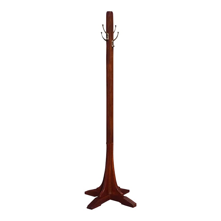 Stickley Arts & Crafts Mission Cherry Floor Standing Coat Rack Single ...