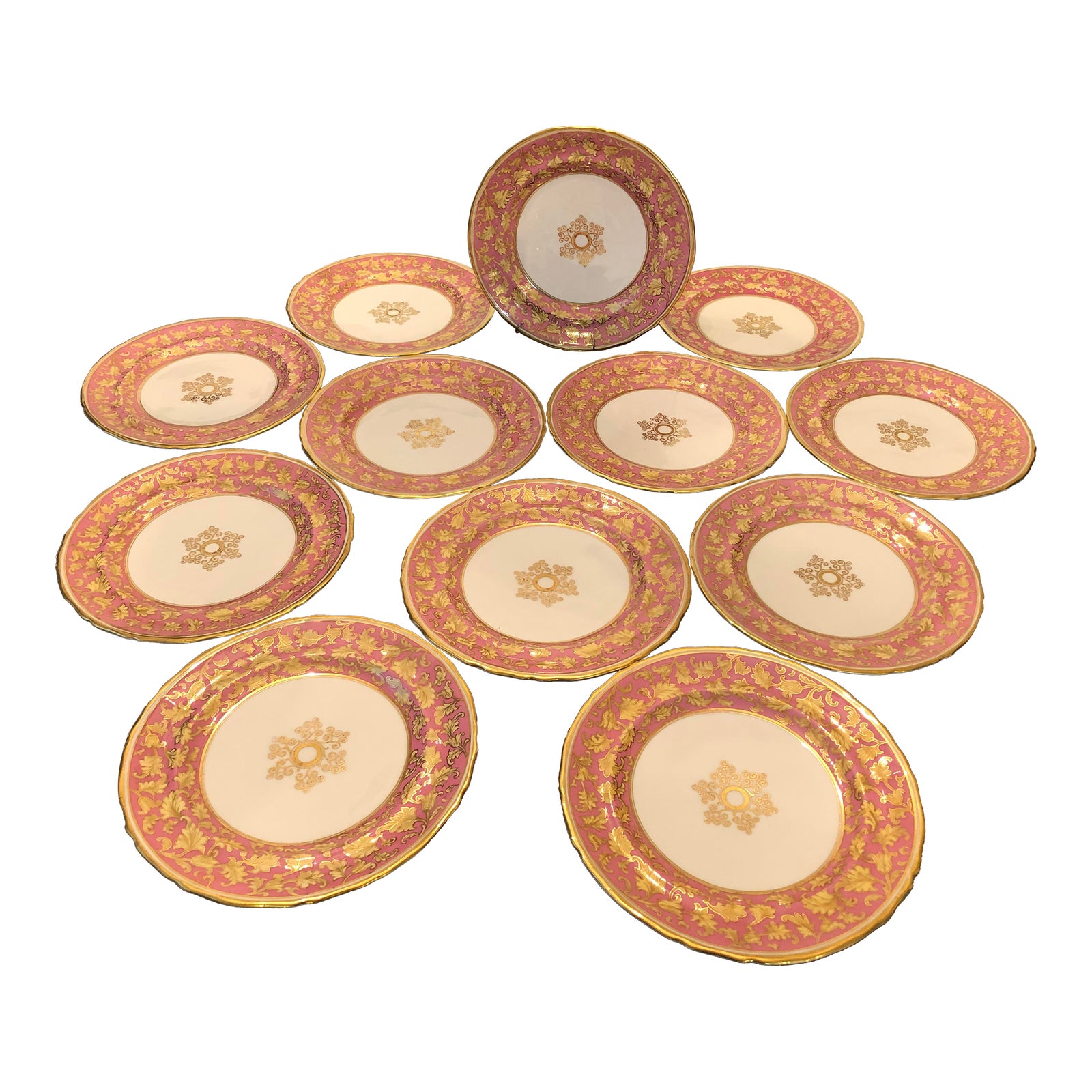 1910s Stylish Gilman Collamore Luncheon Plates - Set of 12 | Chairish