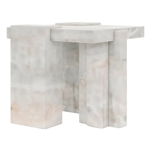 Auguste Piece 02 White Onyx Limited Edition Side Table by Tristan ...