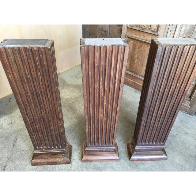 Antique Classical Wood Columns - Set of 3 | Chairish