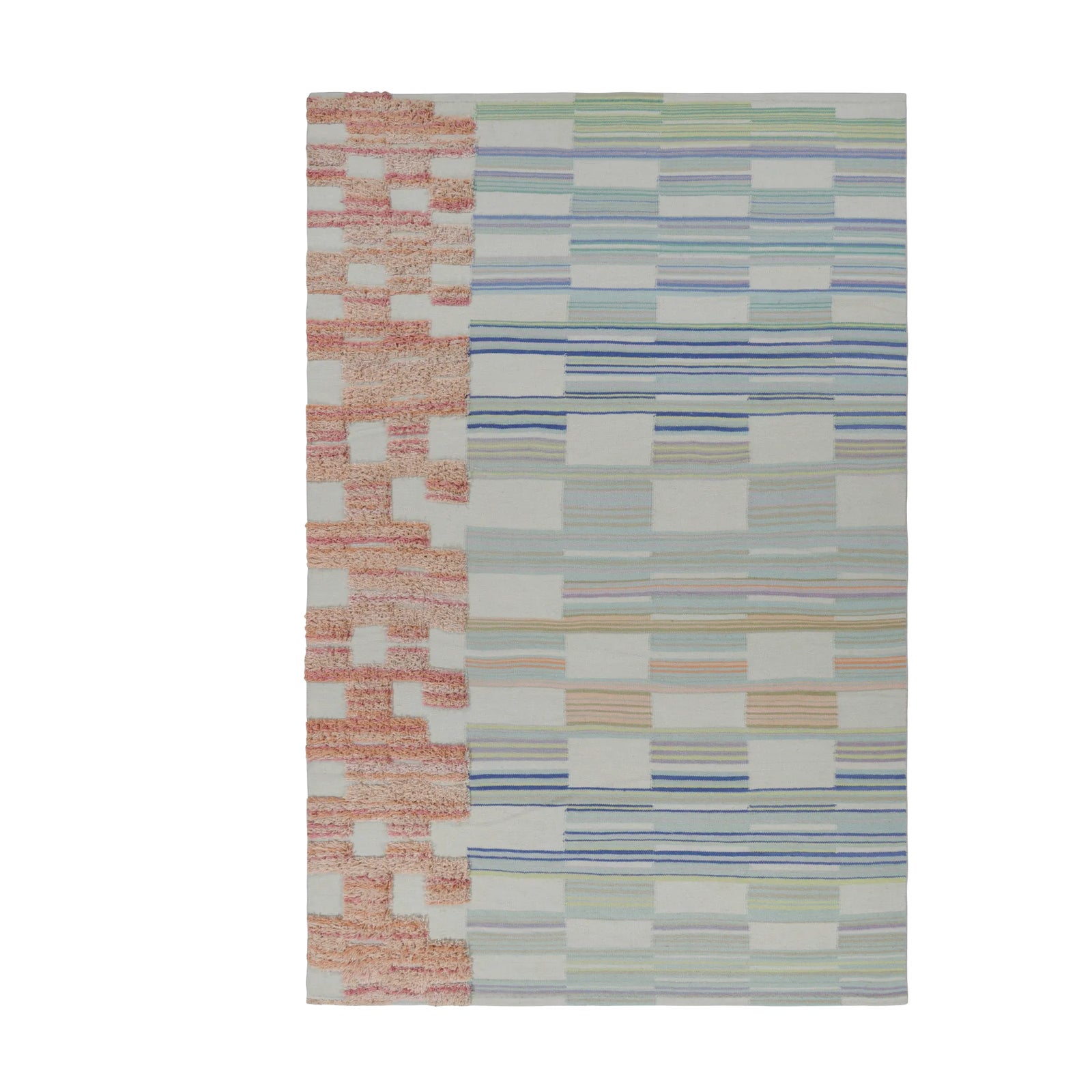 Rug & Kilim X Bwid Oversized Flatweave Rug With High-Low Geometric ...