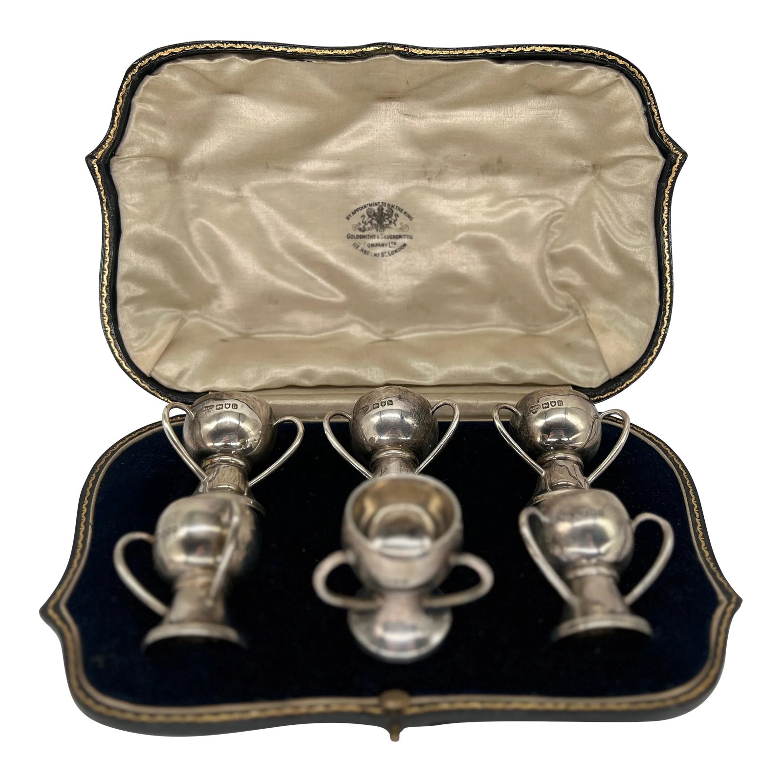 Antique English Victorian "Goldsmiths & Silversmiths" Sterling Trophy ...