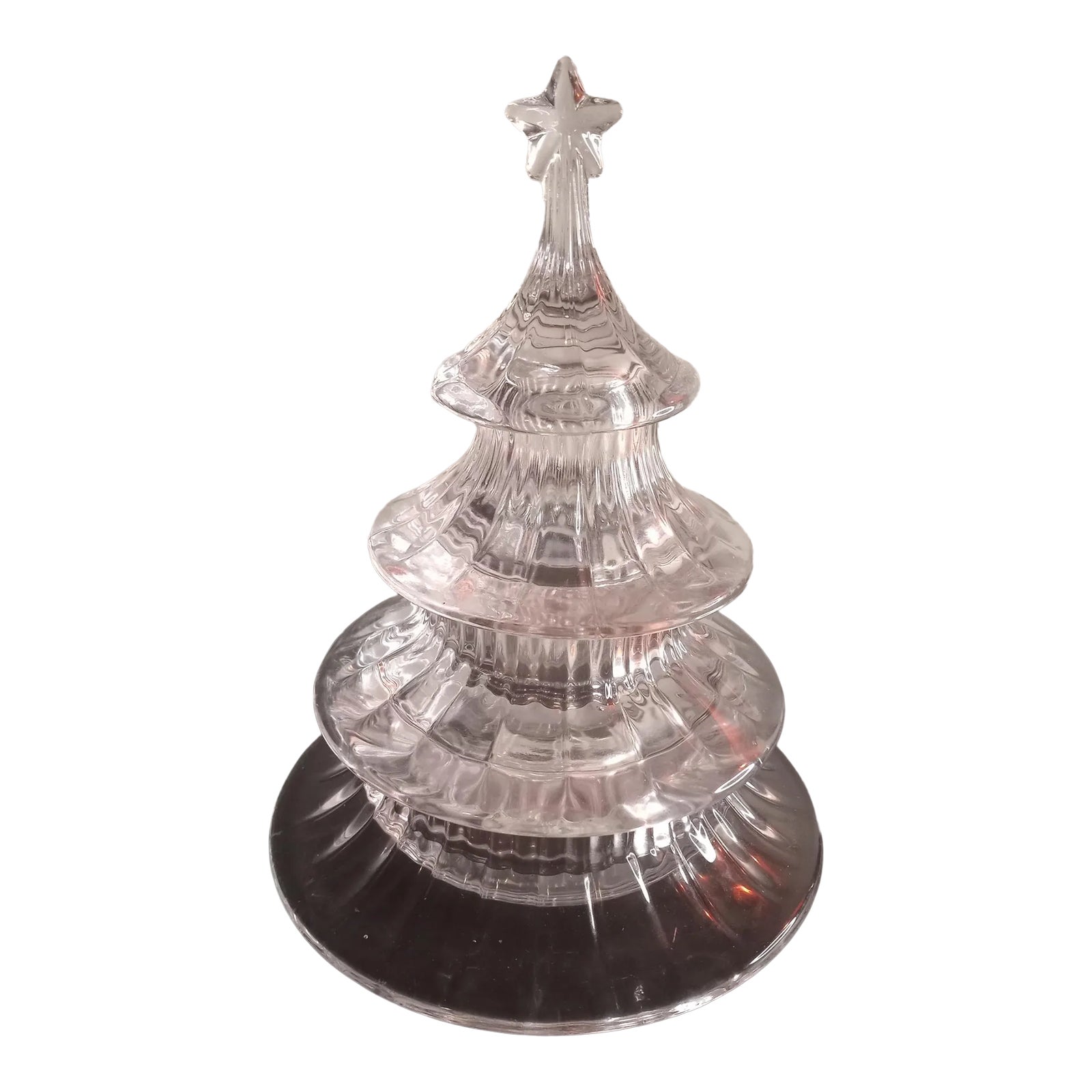1980s Harry & David Tiered Candy Dish Christmas Tree Figurine | Chairish