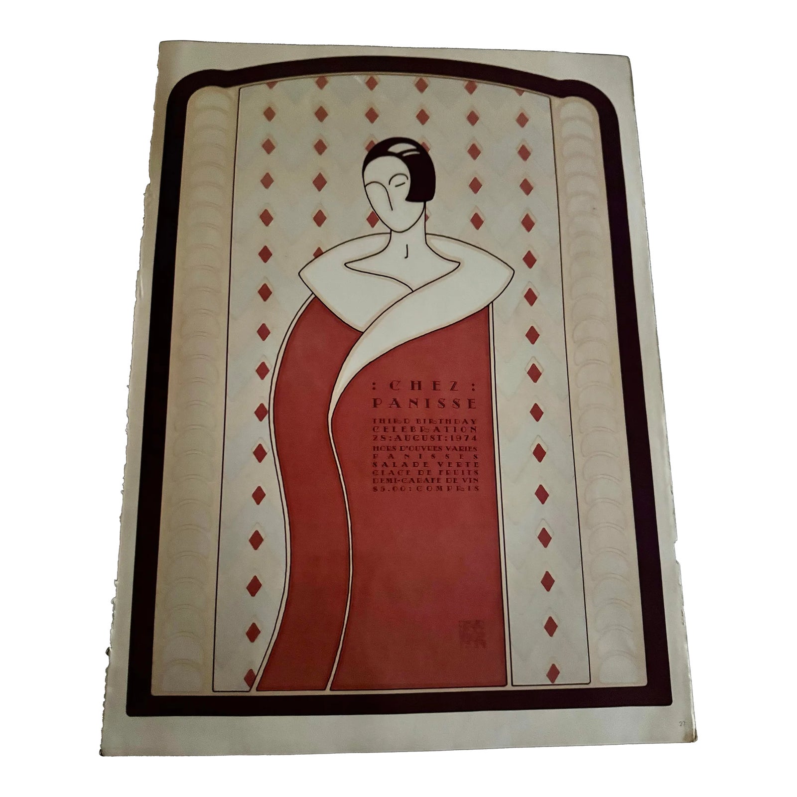 Chez Panisse David Goines Third Birthday Celebration 1974 | Chairish