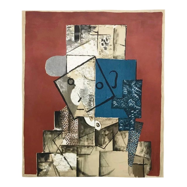 "Visage Sur Fond Rouge" 1980s Pablo Picasso Estate Lithograph | Chairish