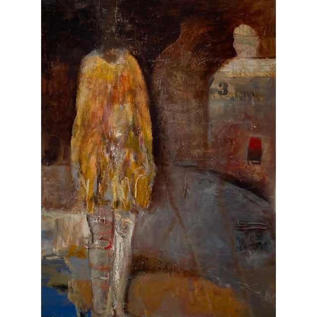 Helen Steele "Lost" Mixed Media Contemporary Figurative Abstract ...