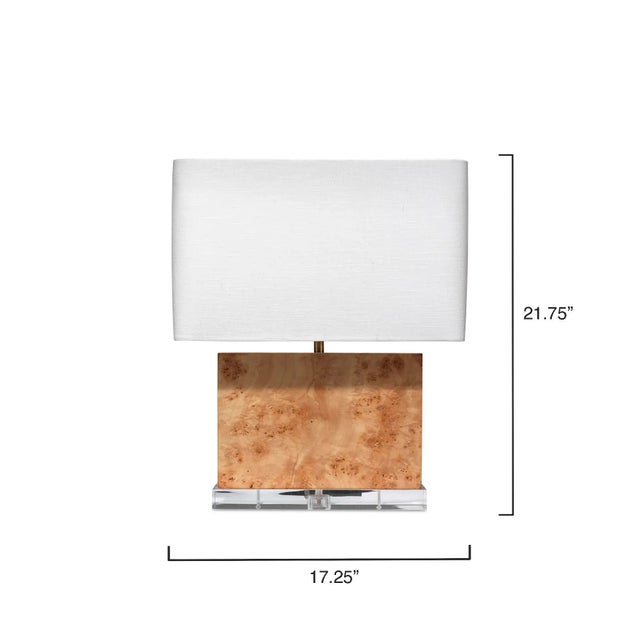 Parallel Wood & Acrylic Table Lamp | Chairish