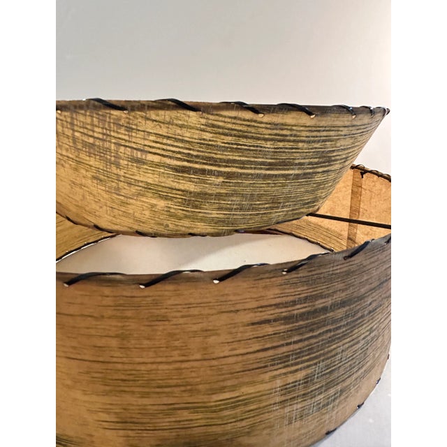 1950s Chalk Plaster Lamp With Original Shade | Chairish