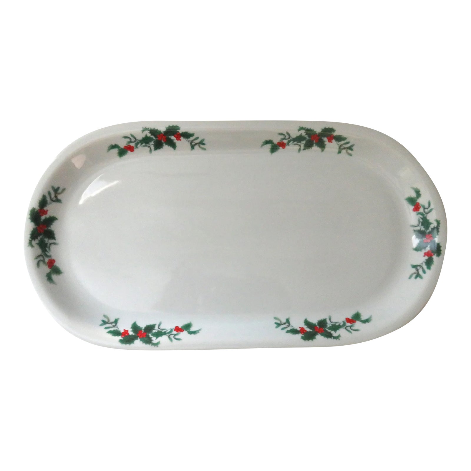 Late 20th Century Bia Cordon Bleu Baking Dish Holly Berry Christmas ...