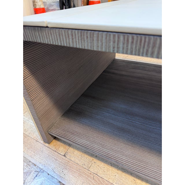 Joseph Jeup the Blaire Ultra Luxe Leather Wrapped Cocktail Table | Chairish