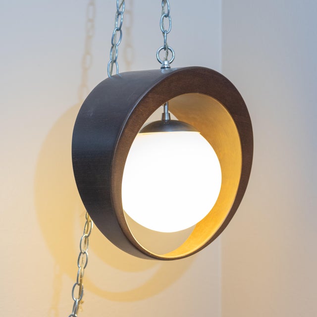1970s Mid-Century Modern Modeline “Lunar Eclipse” Chain Lamp by Jack ...