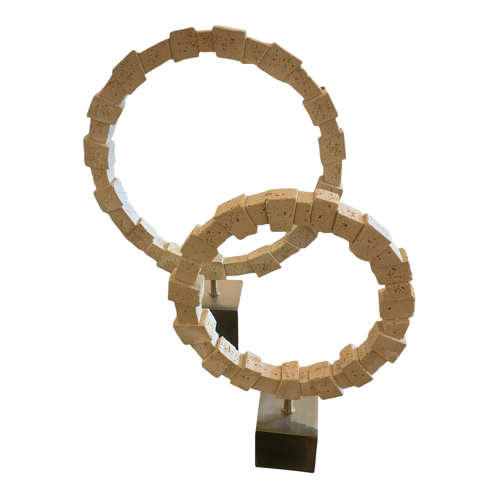 Uttermost Ivory-Tone Stone Fusion Rings- Set of 2 | Chairish