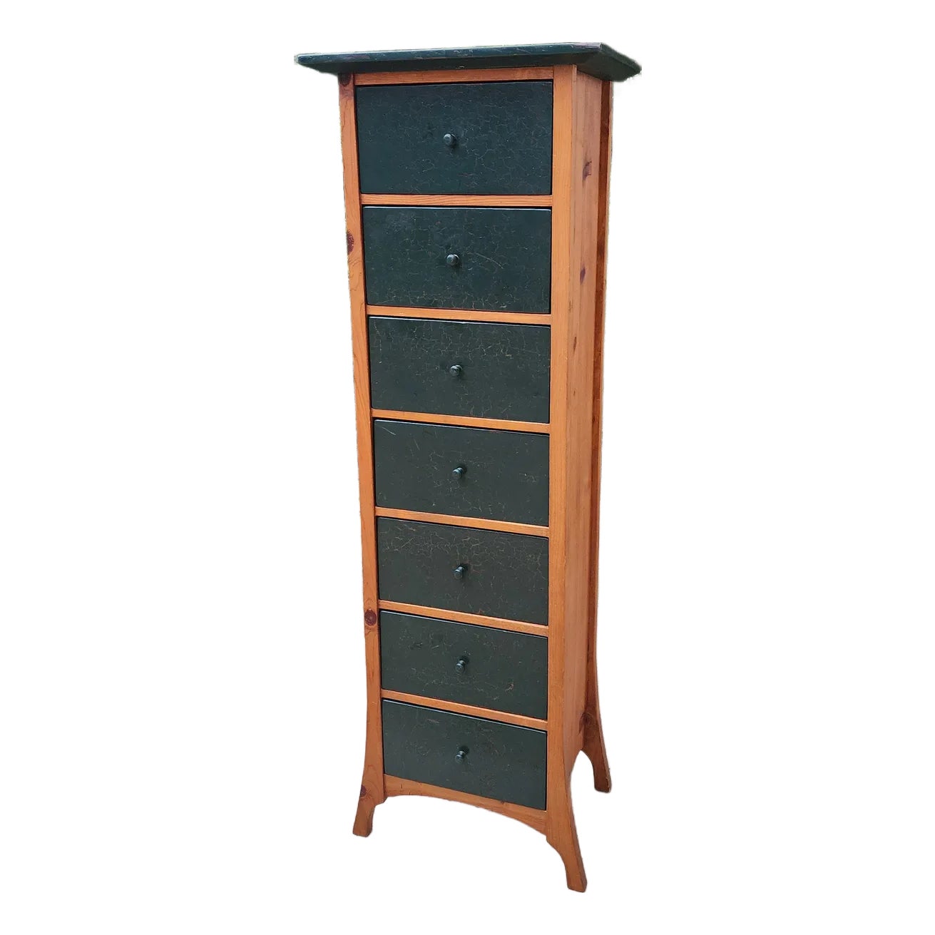 Ron Fisher Tall Narrow Cest of Drawers | Chairish