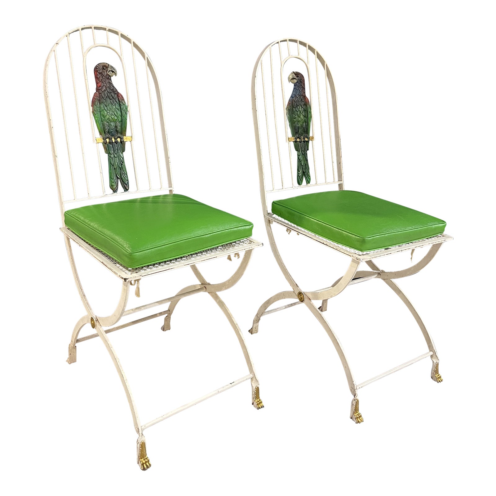 1950s Metal Parrot Chairs - a Pair | Chairish