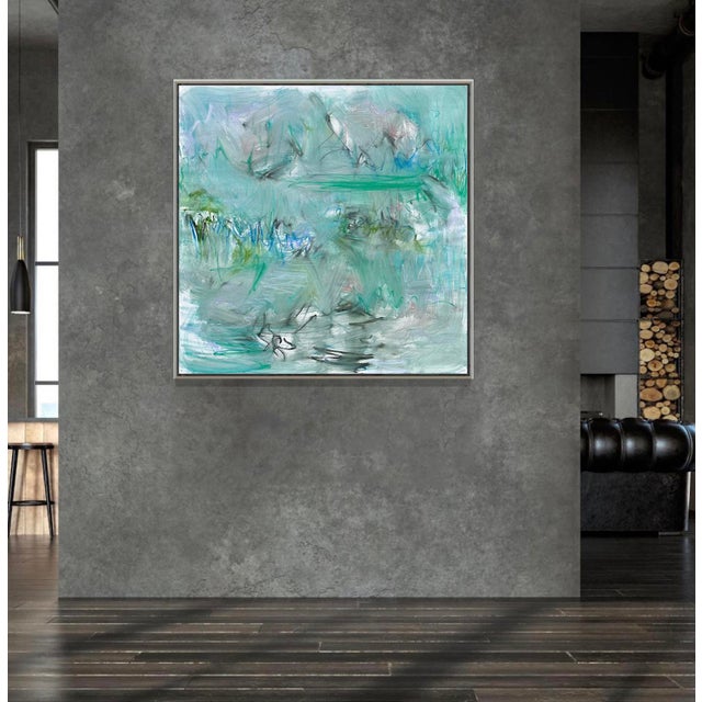 "By the River" by Trixie Pitts Large Abstract Expressionist Oil ...