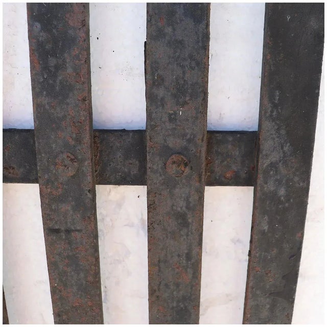 American Wrought Iron Slatted Rectangular Balcony Floor / Fire Escape ...