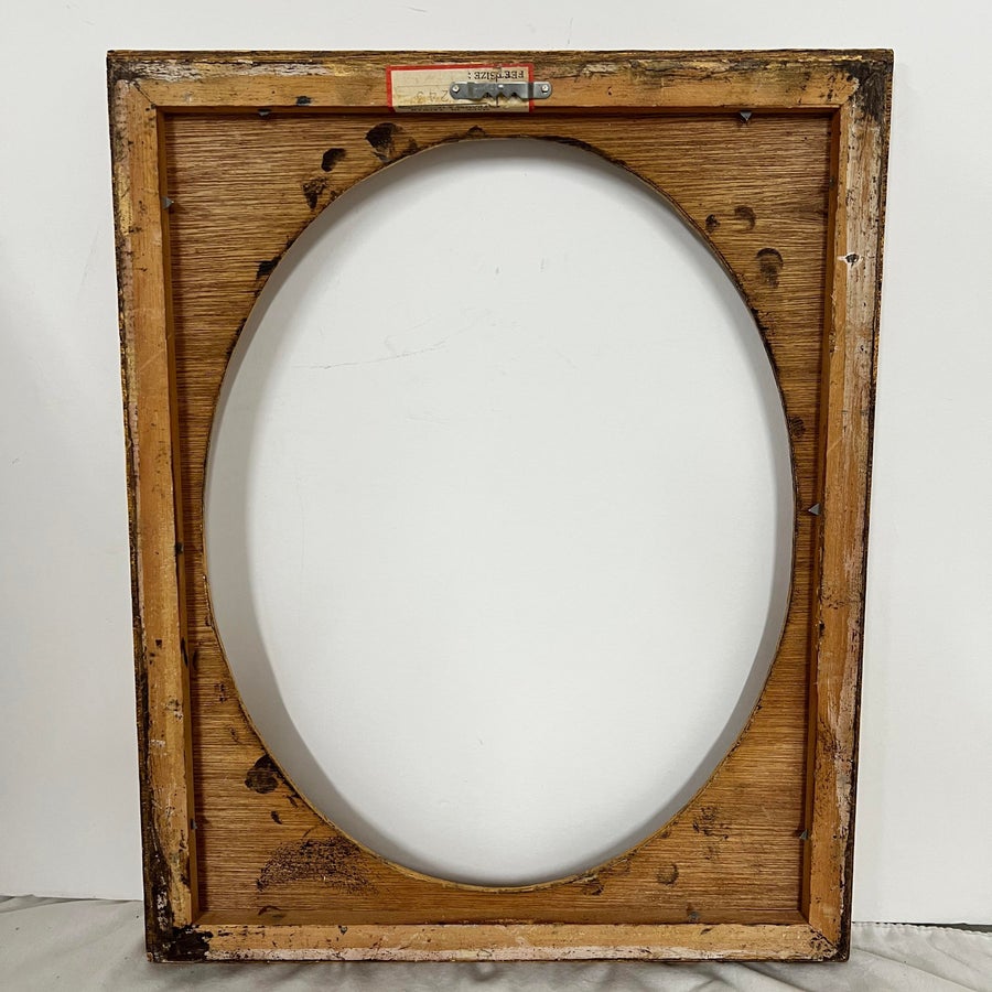 oval gilt frame