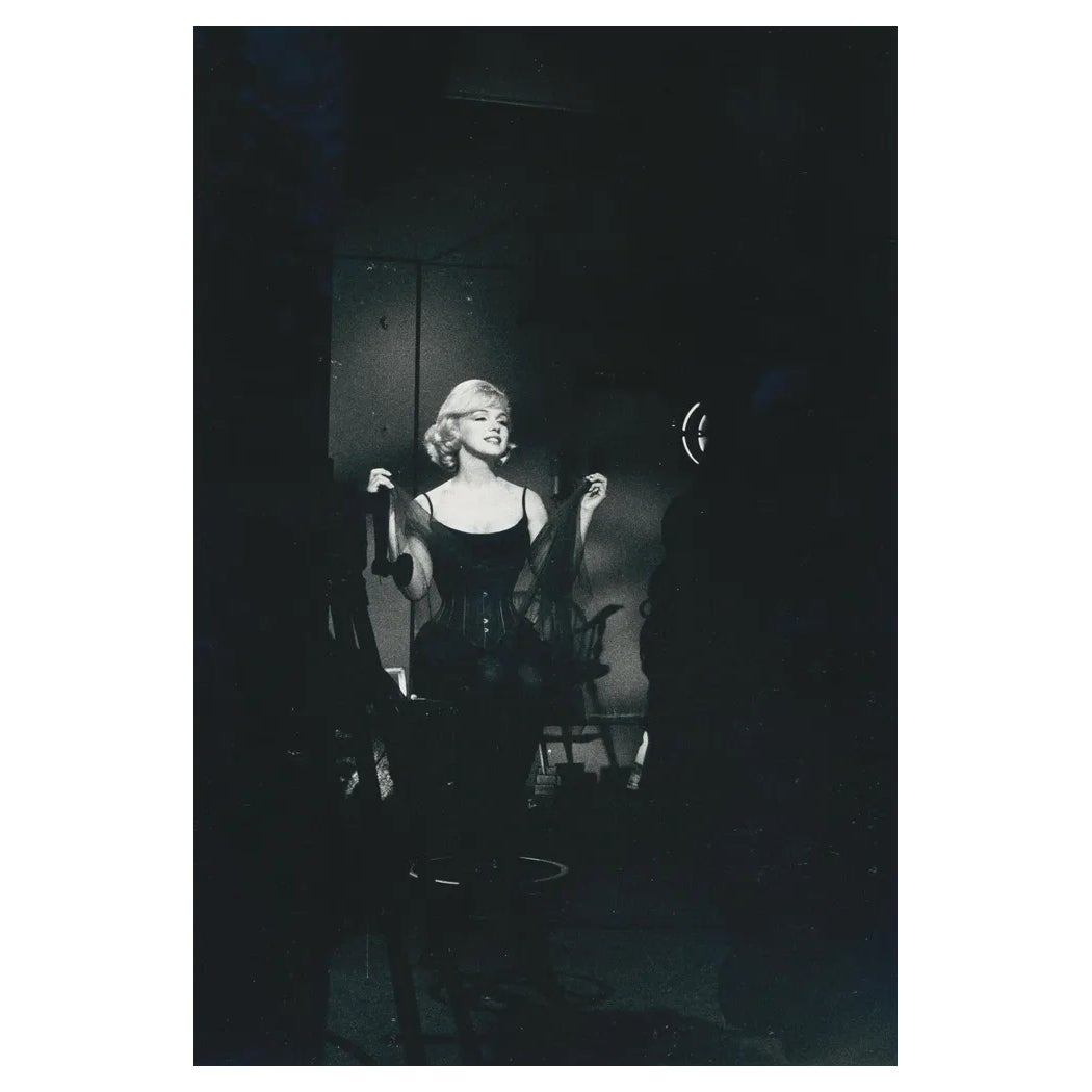 Marilyn Monroe on Set of the Movie Let's Make Love, USA, Black and ...