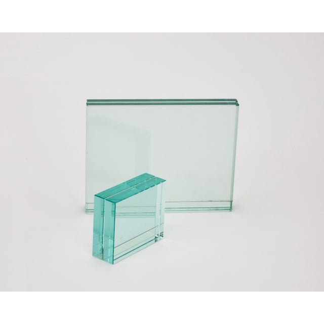 Fontana Arte Italian Glass Picture Frames, Made in Italy - Set of 2 ...