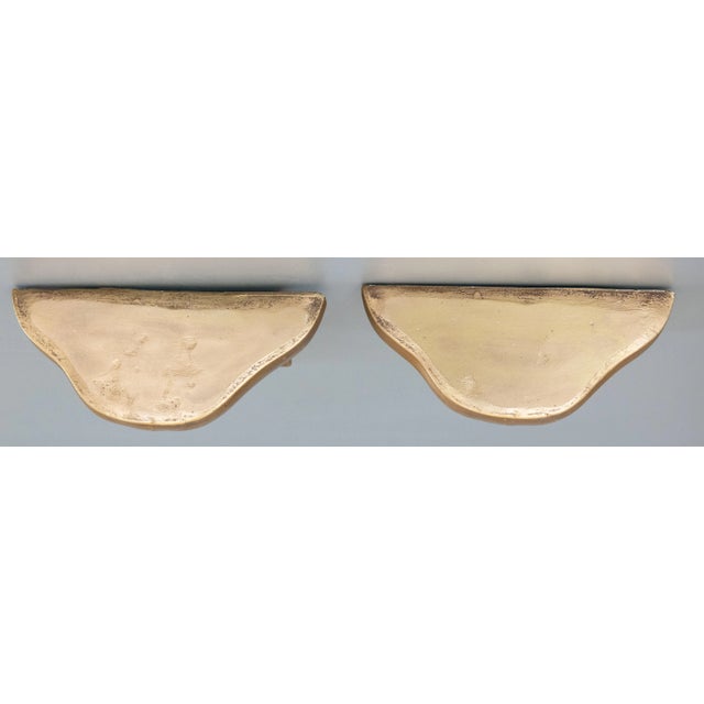 Vintage Italian Gilt Plaster Roses Wall Brackets Shelves - a Pair ...