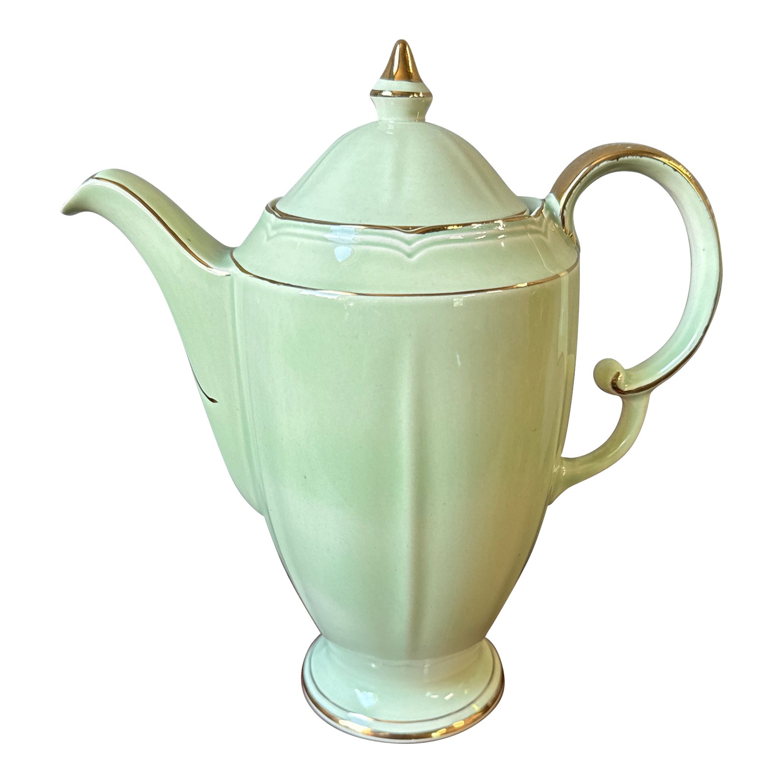 Early 20th Century Crown Devon Tea Pot | Chairish