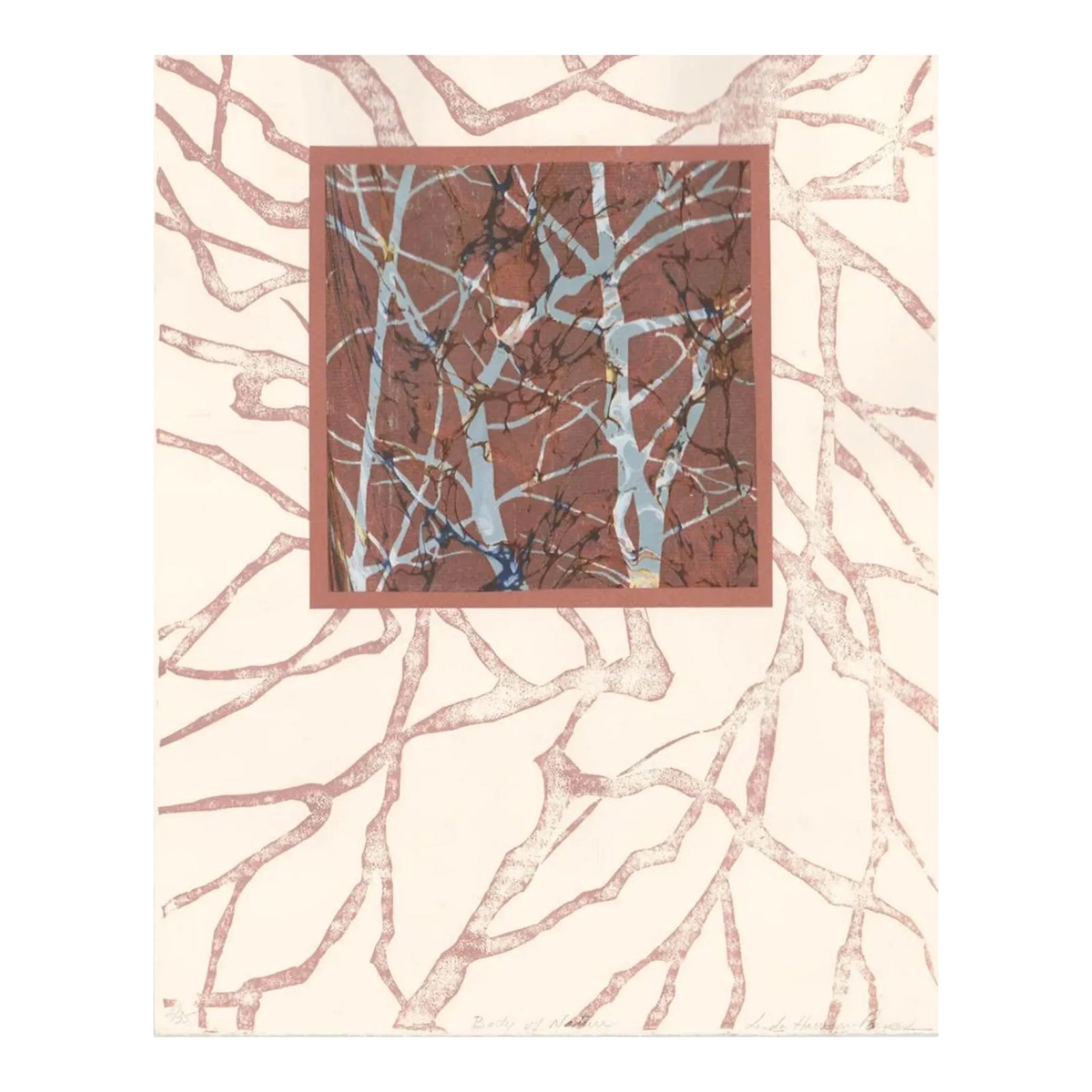 Linda Harrison Parsons Body of Nature Collage and Serigraph | Chairish