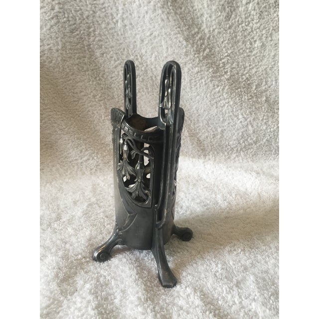 19th Century Art Nouveau Wmf Silver Metal Cup Holder | Chairish