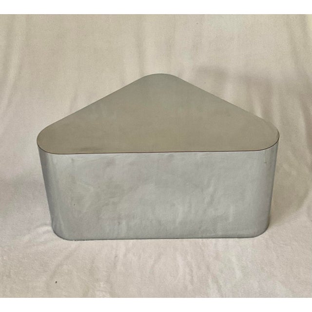 Vintage 1970s Modern Chrome Triangle Display Stand | Chairish