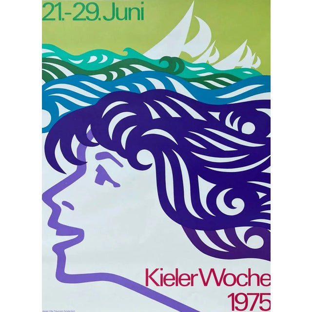 Kiel Week Kieler Woche 1975 Poster | Chairish