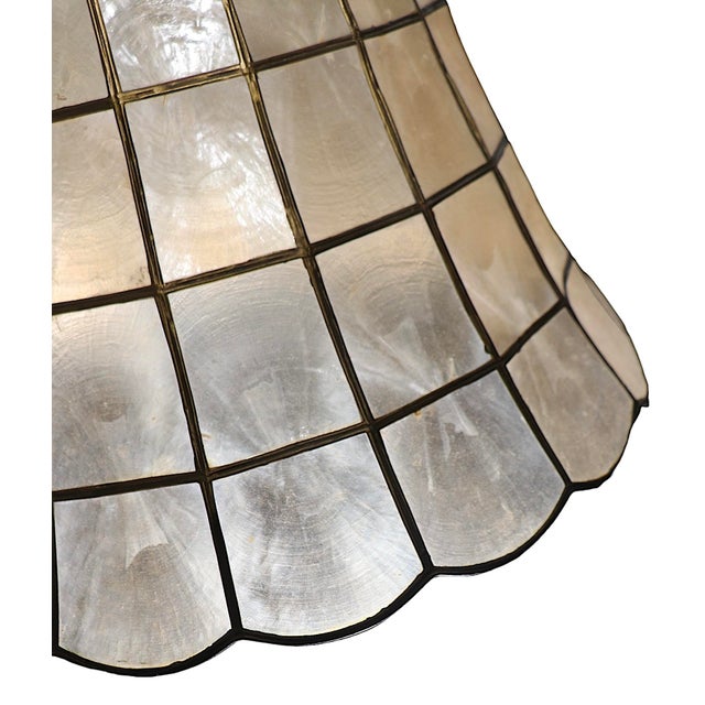 Vintage Capiz Shell Lamp Shade | Chairish
