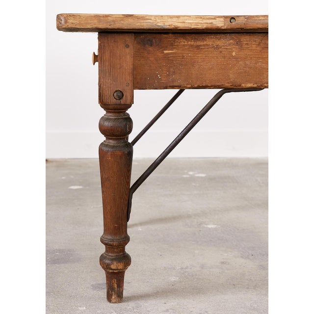 American Country Pine General Store Work Table or Display | Chairish