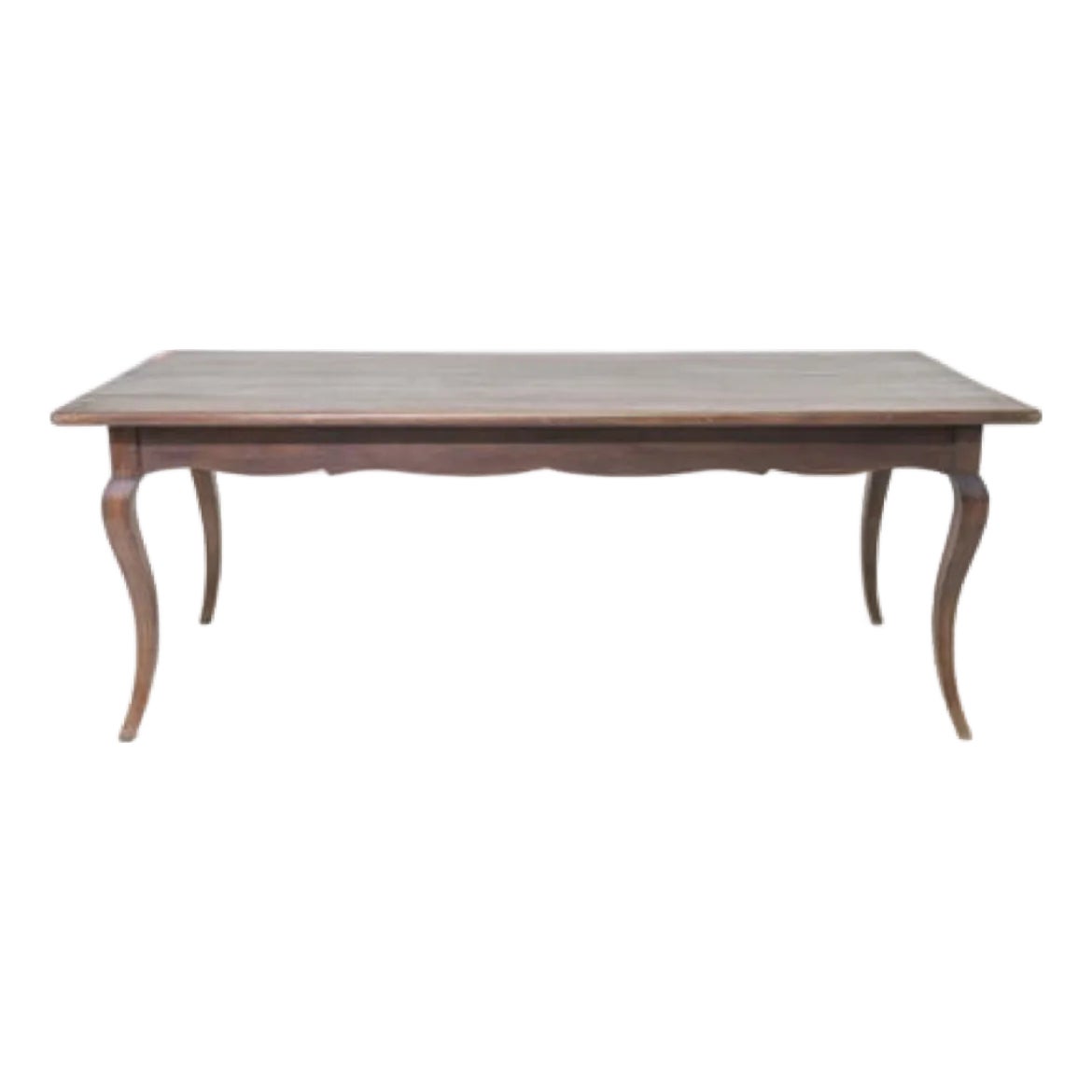 French Solid Oak Farm Table | Chairish